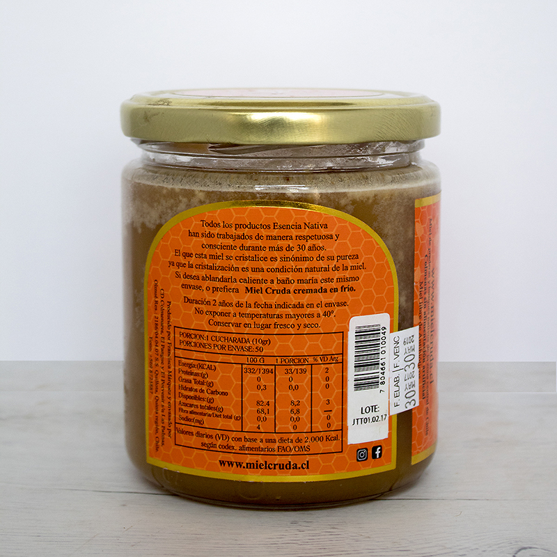 Miel cruda y cremada (edición limitada) 500 grs. – Bazar Verde